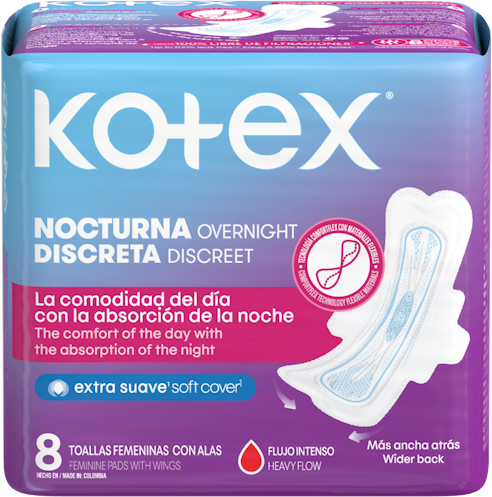 Kotex® Nocturna | Kotex® Colombia